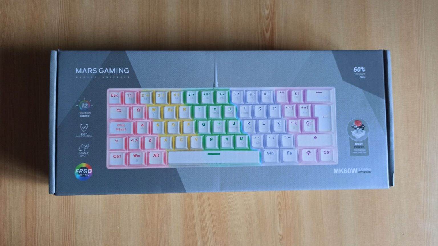 TECLADO GAMING MECÁNICO MK60 de Mars Gaming — Review en Español